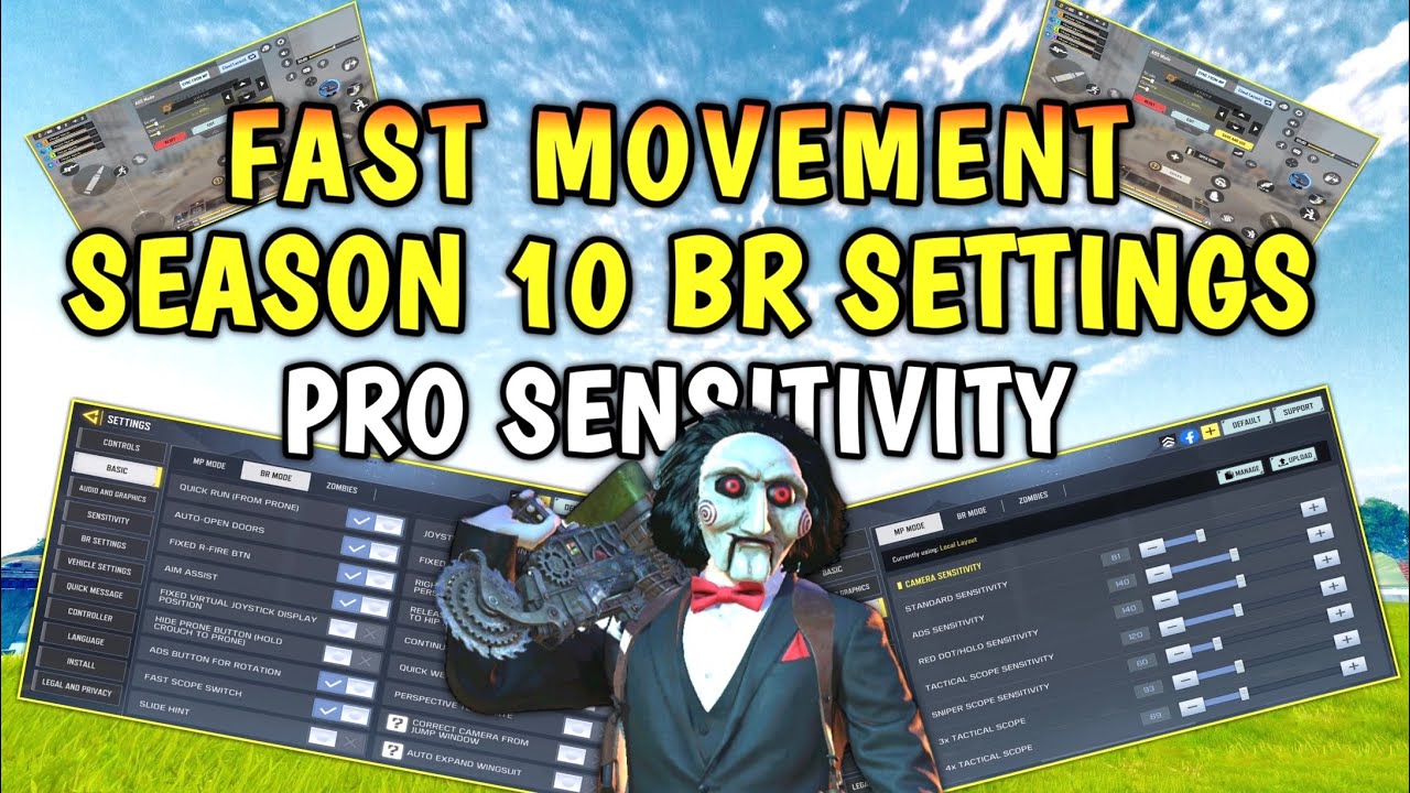 PERFECTLY BALANCED SENSITIVITY SETTINGS IN SEASON 10 | CODM BR ...