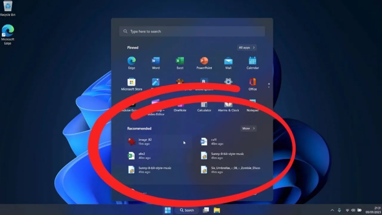 How to Clear Recommended in Windows 11 Start Menu - YouTube