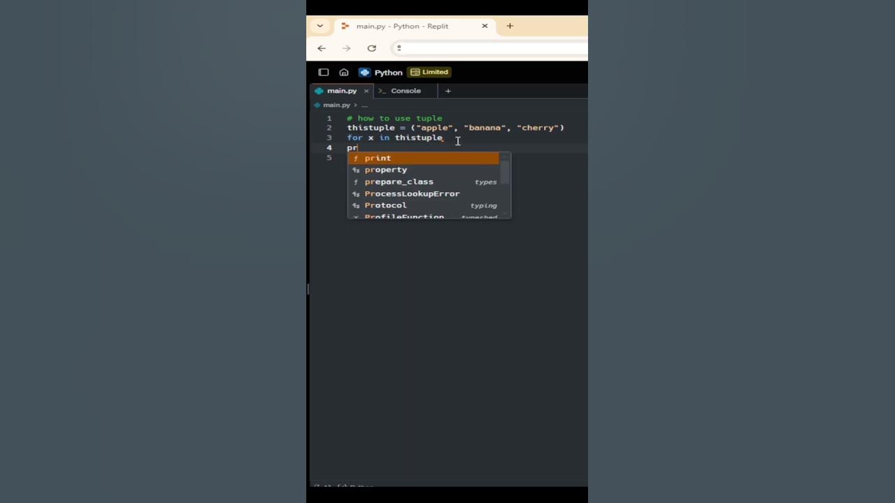 Tuple in Python !🔥👨‍💻 @codeshiva #python #shortsfeds #shorts #short #viralvideo - YouTube