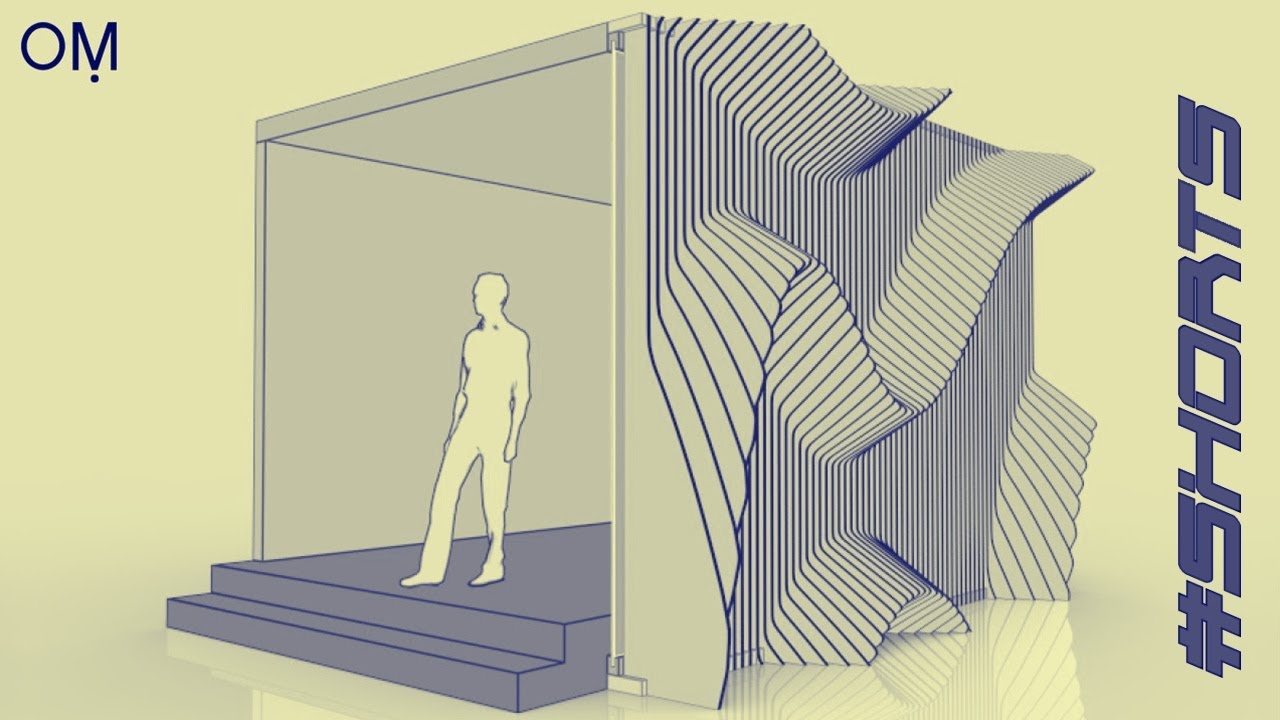 curve attractor - grasshopper rhino #shorts - YouTube