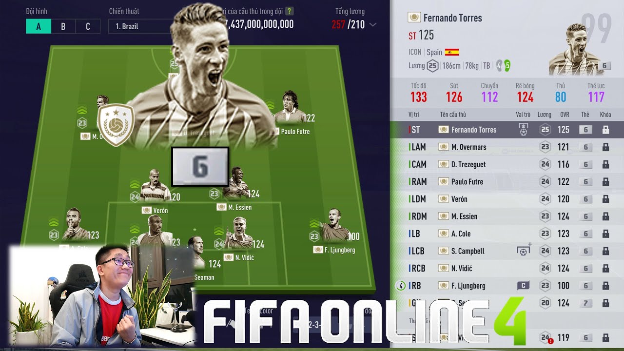 FIFA ONLINE 4: Quẩy Rank Cùng ĐỘI HÌNH TOP 1 SERVER 33 NGHÌN TỶ Cùng ...