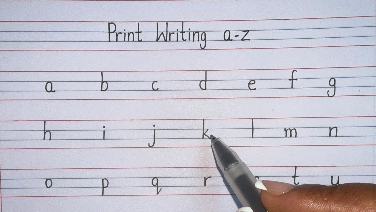 English handwriting small letters a to z | English alphabets abc ...