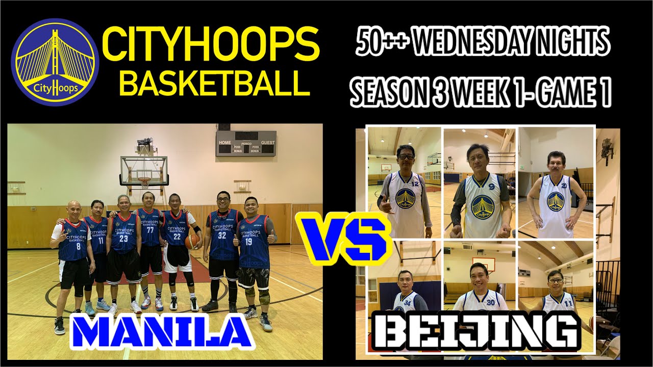 CityHoops 50++ WEDNESDAY NIGHTS SEASON 3 : WEEK 1 - GAME 1 : Manila ...