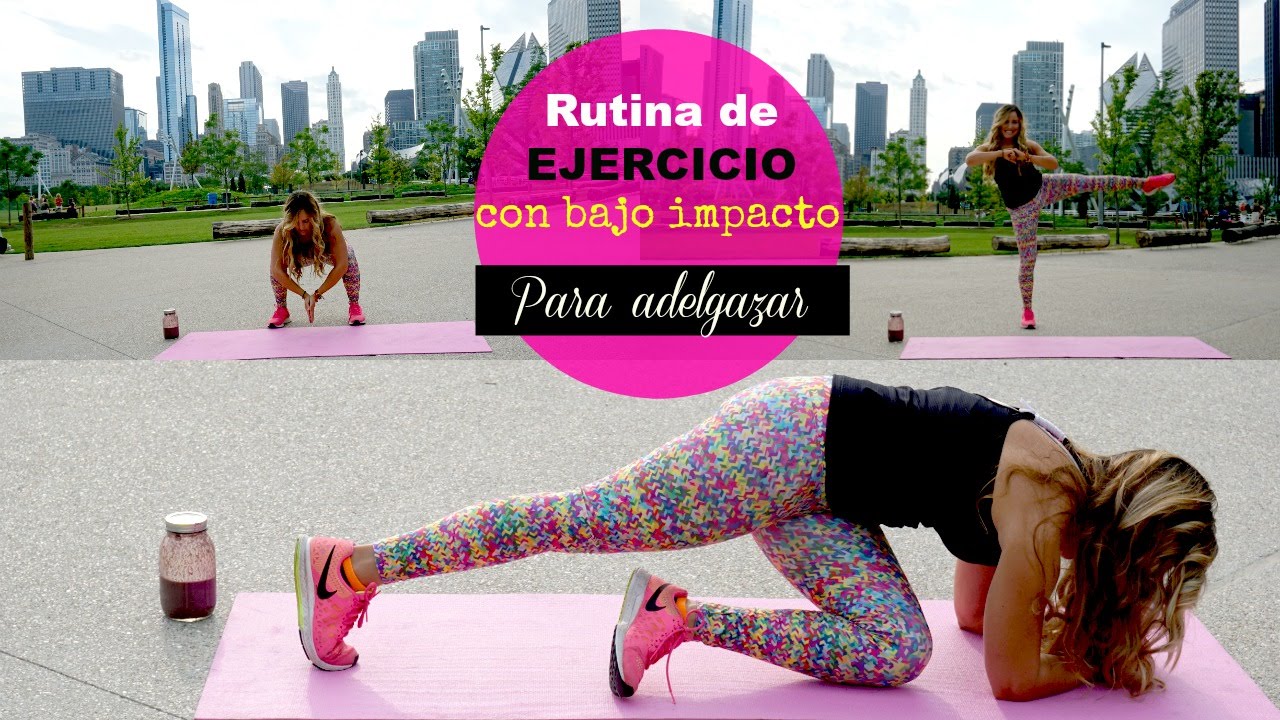 Rutina de ejercicio de bajo impacto para adelgazar - YouTube