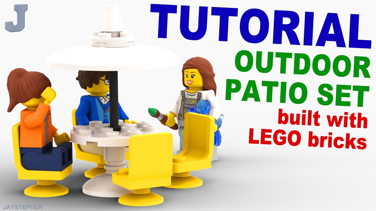 How To Make An Outdoor Patio Set Tutorial With LEGO Bricks Easy ...