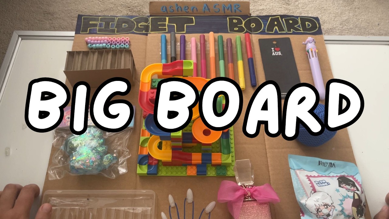 rating my big fidget board asmr - YouTube