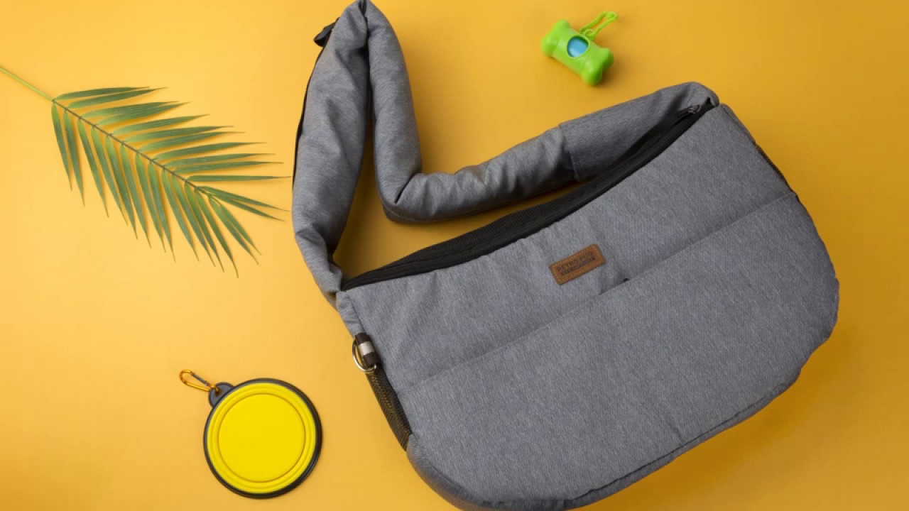 RETRO PUG TRAVEL MATE SLING CARRIER - YouTube