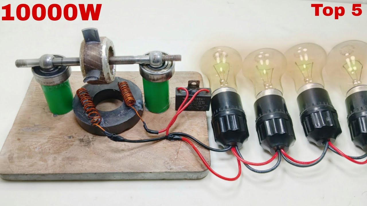 Amazing top 5 I turned super power magnet copper router into250V 10000W ...