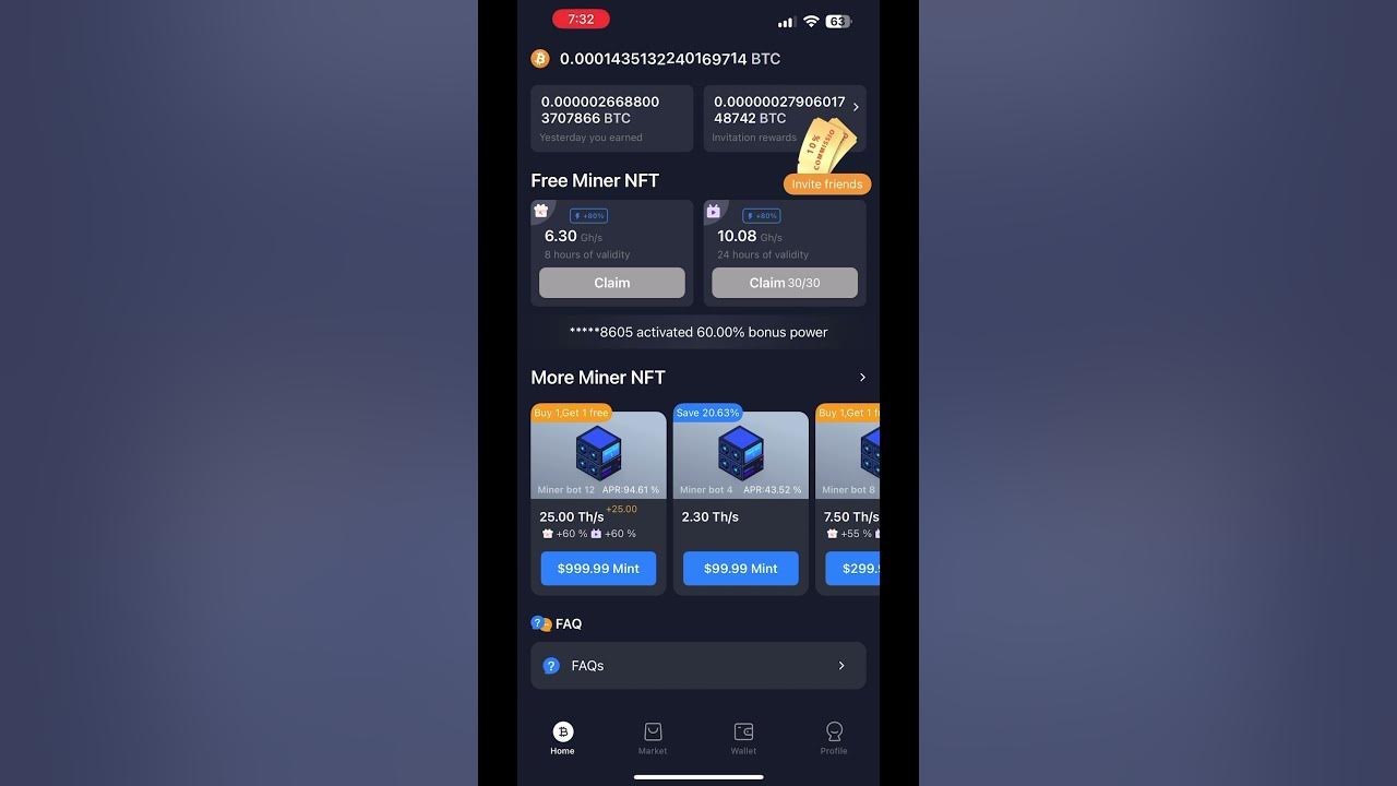 Download the Bitcoin mining app use my invitation code to join and earn ...