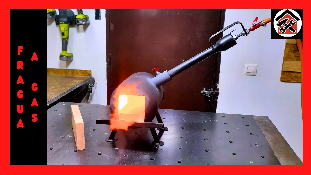 FRAGUA CASERA A GAS | CON UN CILINDRO DE HELIO - YouTube