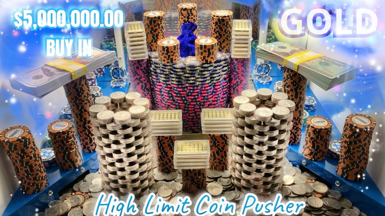 🔵(MUST SEE) HIGH RISK COIN PUSHER $5,000,000.00 BUY IN!!! WON OVER ...