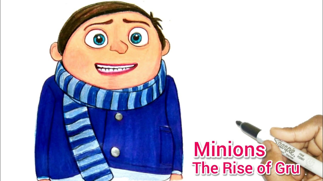 Minions The Rise Of Gru 🎥 | How To Draw Mini Boss / Gru From Minions ...