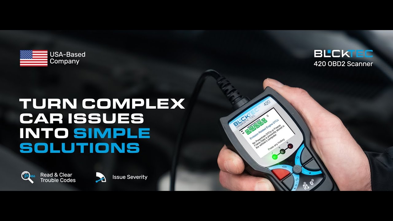 BLCKTEC 420 Bluetooth OBD2 Scanner Diagnostic Tool - YouTube