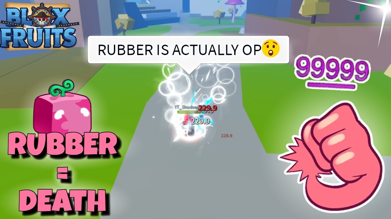 DESTROYING EVERYONE WITH THIS OP 30M RUBBER FRUIT COMBO😱😯 | Blox Fruits ...