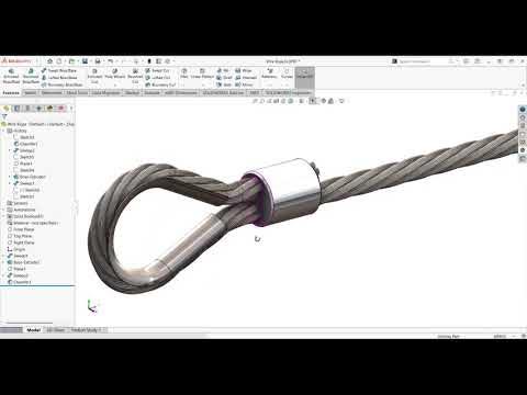 How to Design a Wire Rope in SolidWorks | Full Step-by-Step Tutorial - YouTube