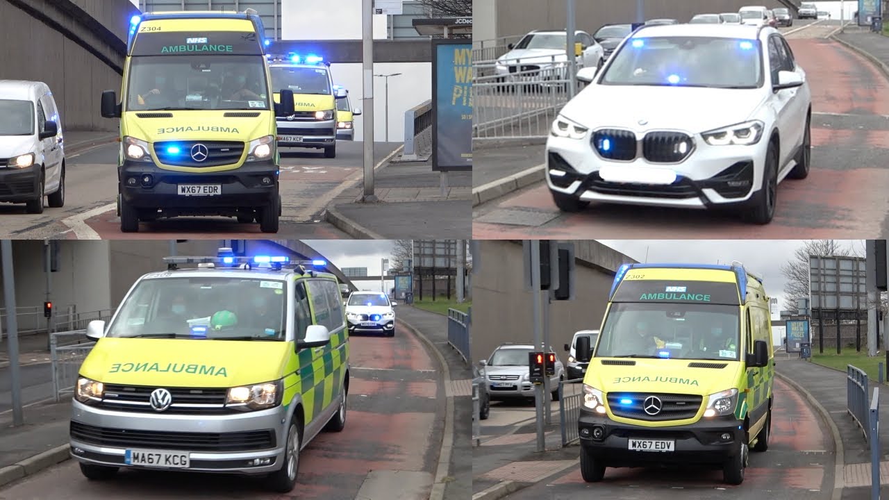 Hazardous Area Response Team + Ambulance Officer Convoy Responding ...