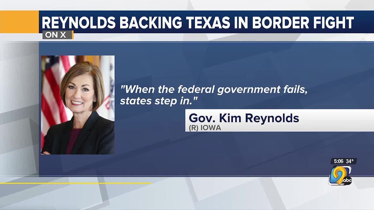 Reynolds backs Texas in border battle - YouTube