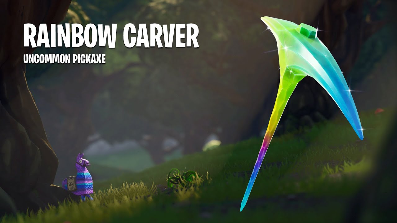 Rainbow Carver | Uncommon Pickaxe | Fortnite - YouTube
