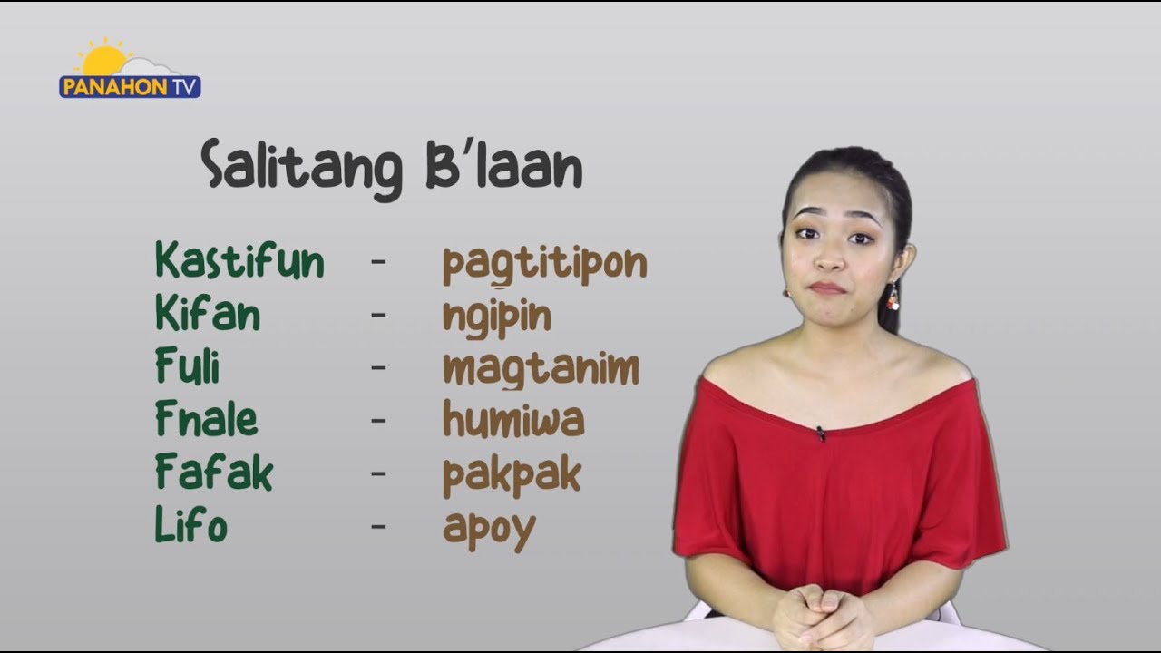 FILIPINO 101 | B’laan - YouTube
