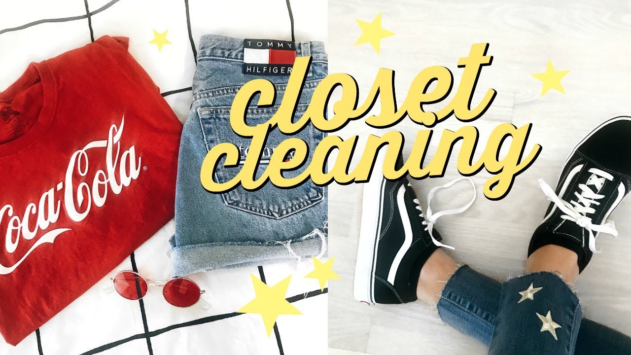 Clean Out My Closet with Me! + Clothes DIYS - YouTube