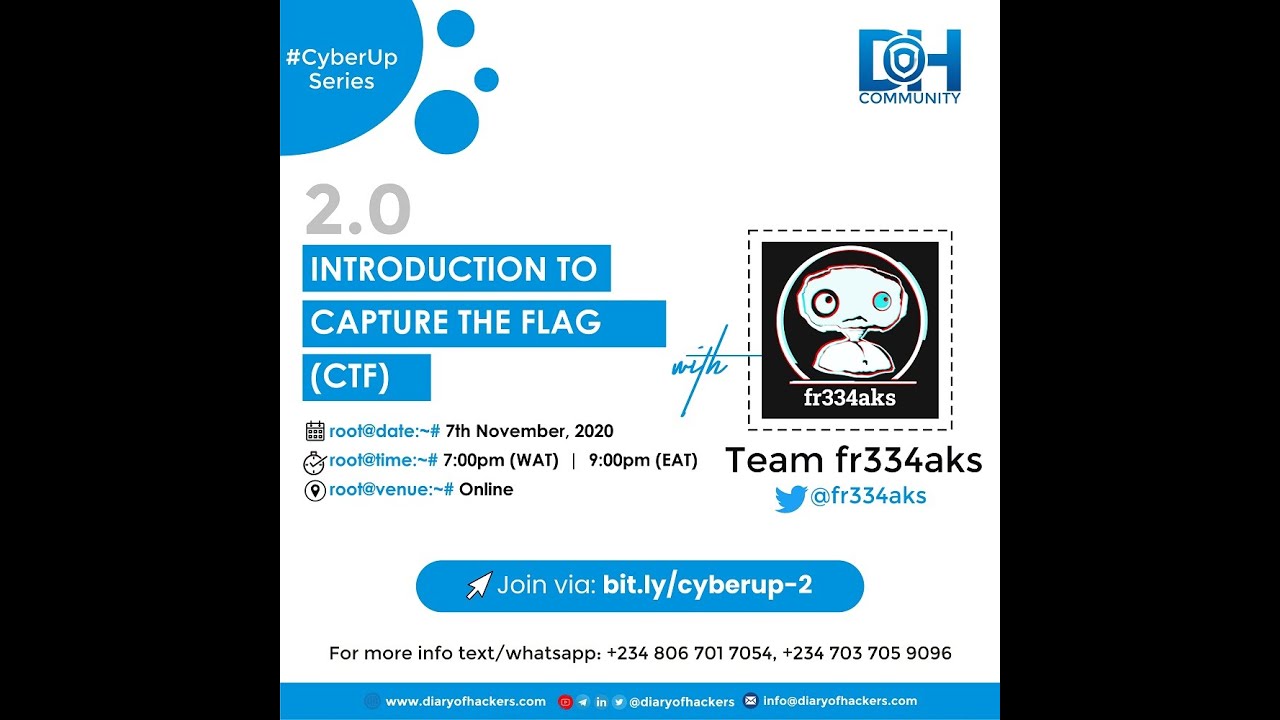 Introduction to Capture the flag | DoH Community | Team fr334ks - YouTube
