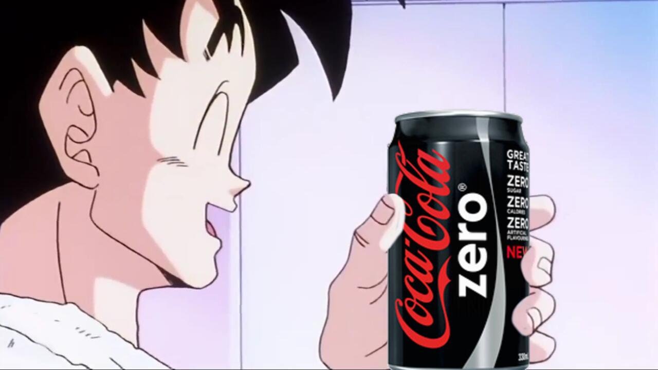 Son-Goku macht Cola Werbung | Dragonball - YouTube