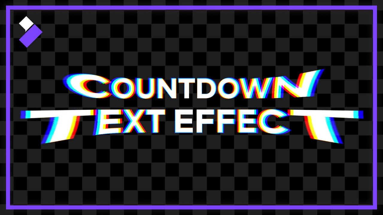 Countdown Text Effect | Wondershare FilmoraPro - YouTube