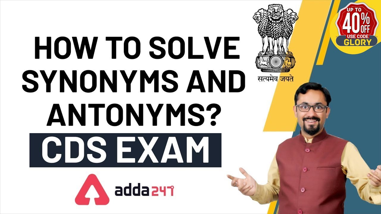 How To Solve Synonyms And Antonyms CDS Exam YouTube how-to-solve-synonyms-and-antonyms-cds-exam-youtube