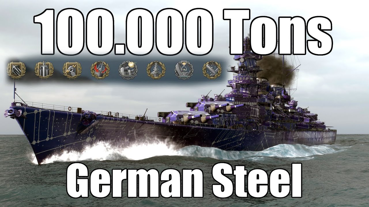 behemoth 100,000 TONS Battleship Hannover - World of Warships - YouTube