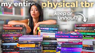 my ENTIRE physical tbr... (KEEP or UNHAUL) 👀📚
