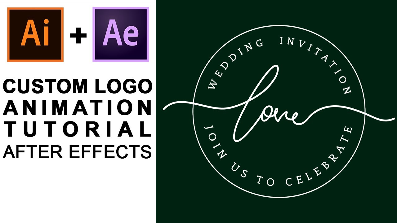 How to animate vector logo in Adobe After Effects | Custom logo ...