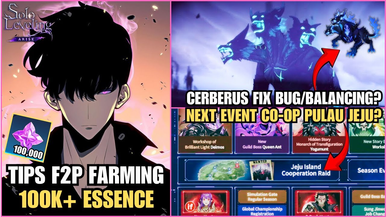 Grinding 100k Essence F2P! Event Co-op! Ada Bug di Shadow Cerberus ...