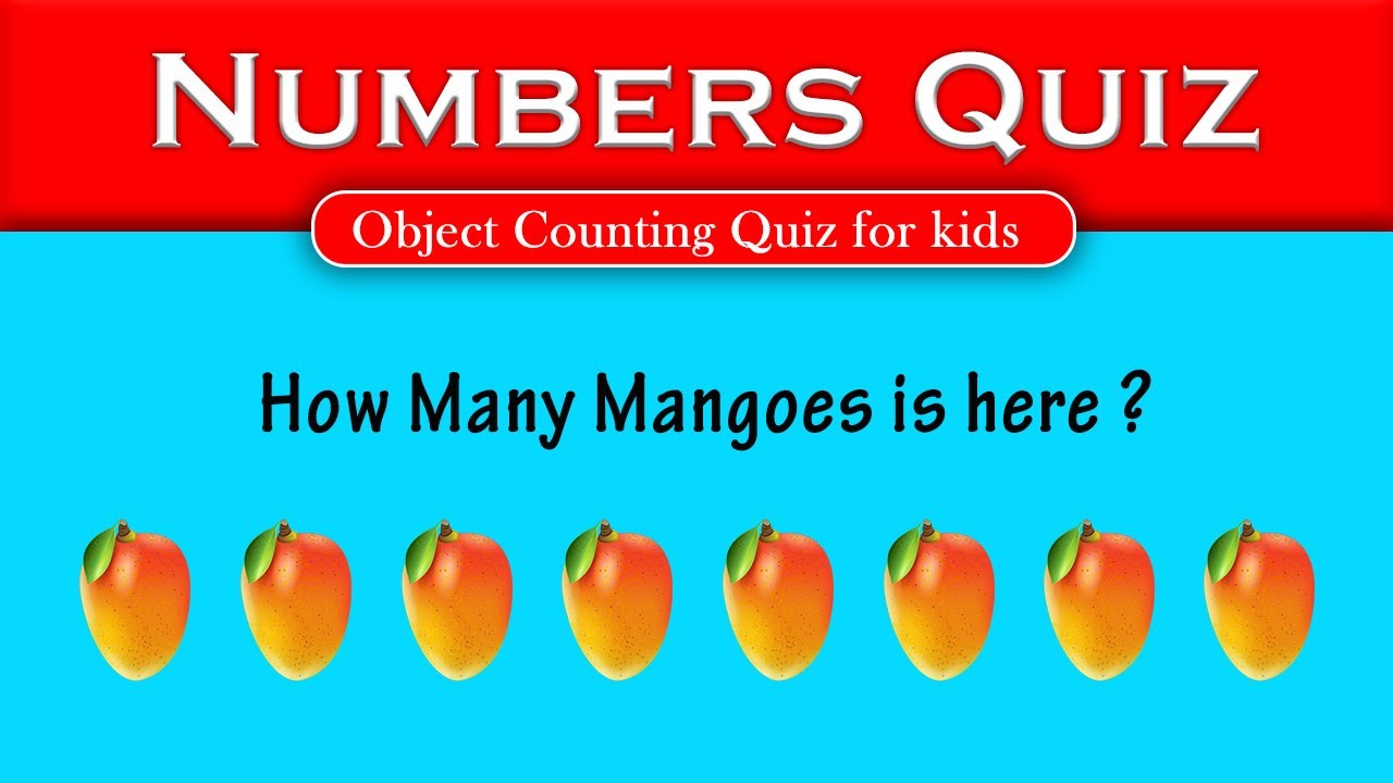 How Many? Counting Quiz - Game for Kids Numbers Kindergarten ...