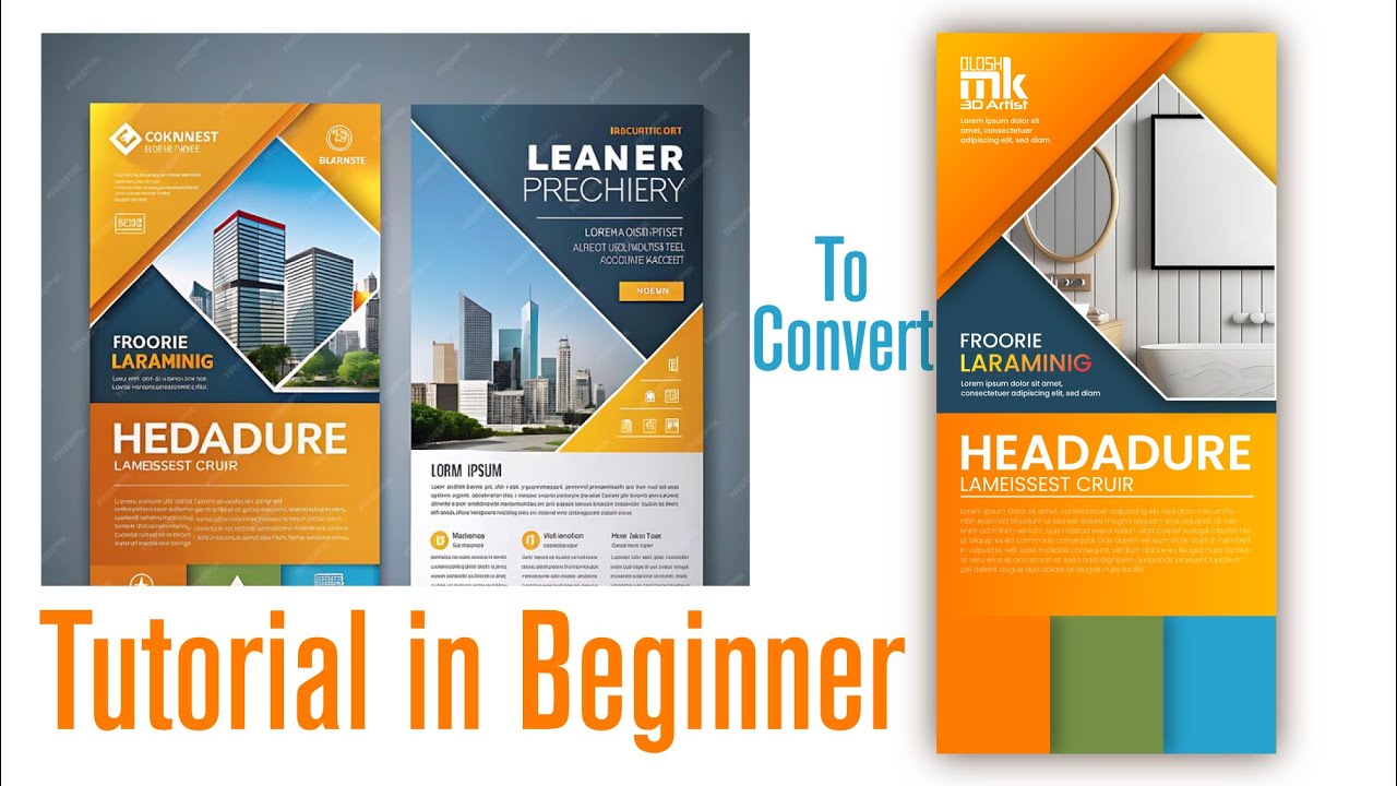 leaflet design for beginner - YouTube