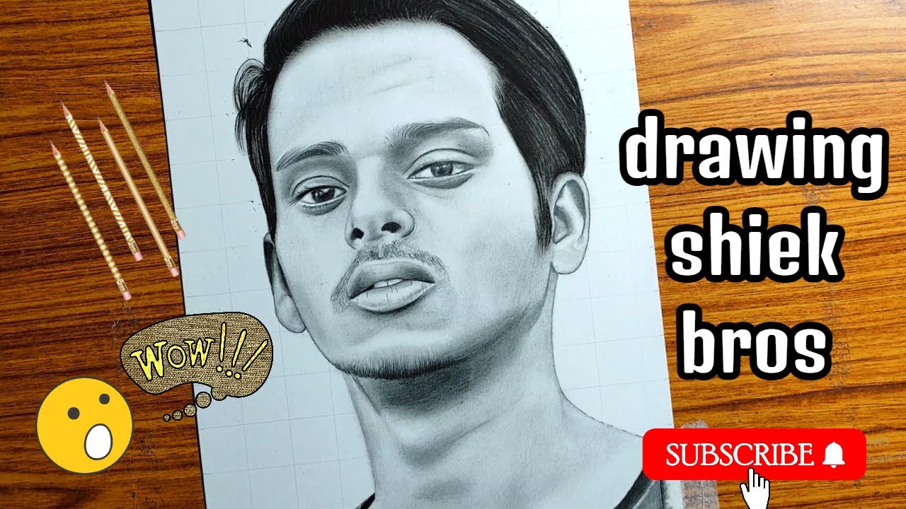 Drawing Shiek Bros ! Shiek Bros drawing time lapse video ! How to draw ...