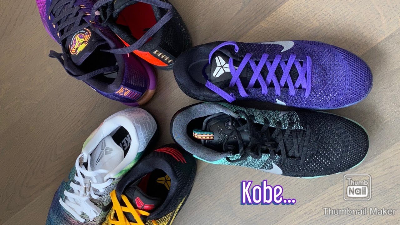 《開箱》「球鞋介紹」Kobe X and Kobe XI -- 特別色懷念一下 - YouTube