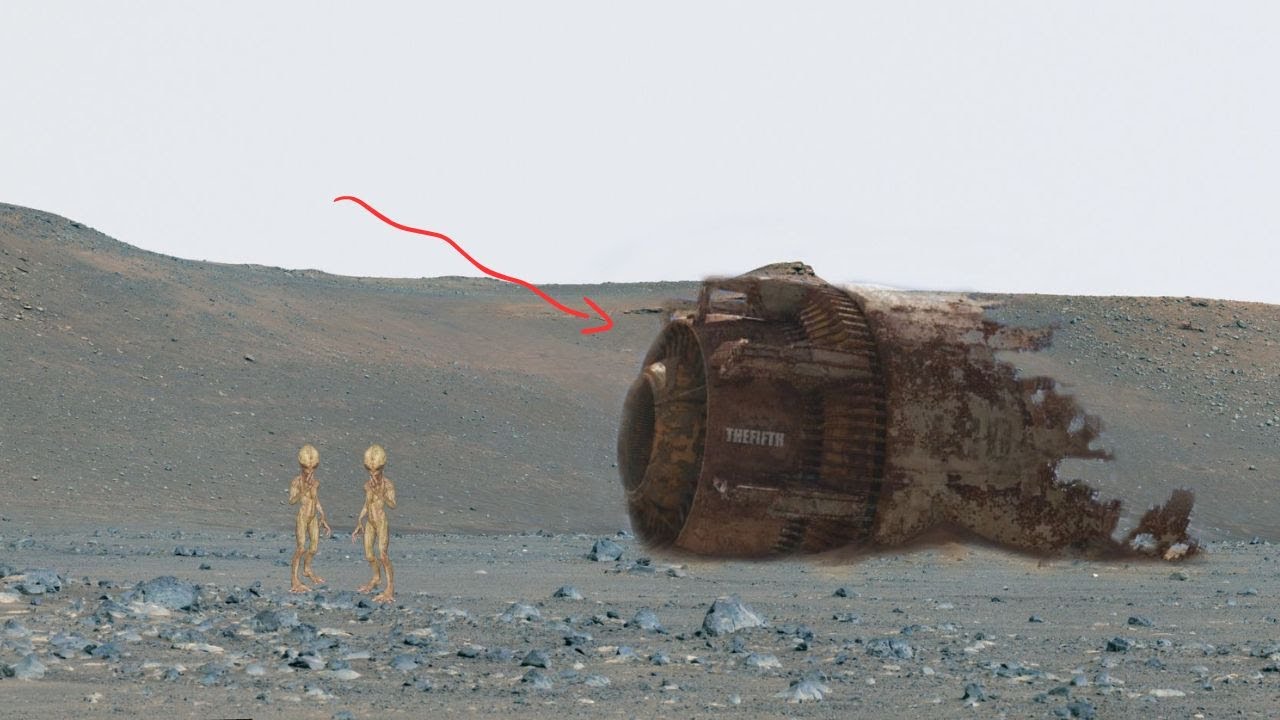 Mars Perseverance Rover Capture Airplane wing helicopter down in mars ...