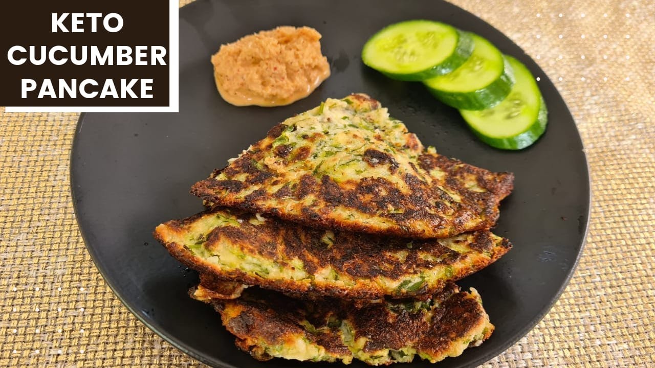 Keto Cucumber Pancake | Vegetarian keto Pancake | Keto Recipes ...
