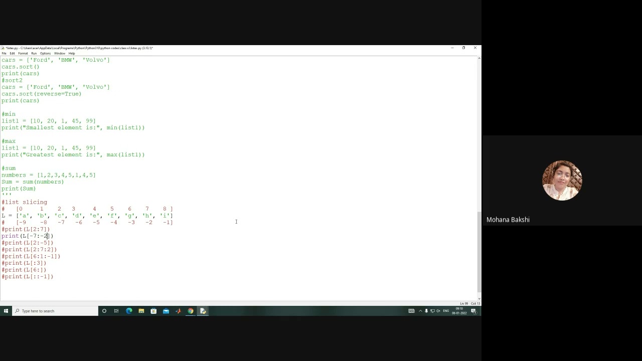 LIST SLICING YouTube LIST SLICING YouTube