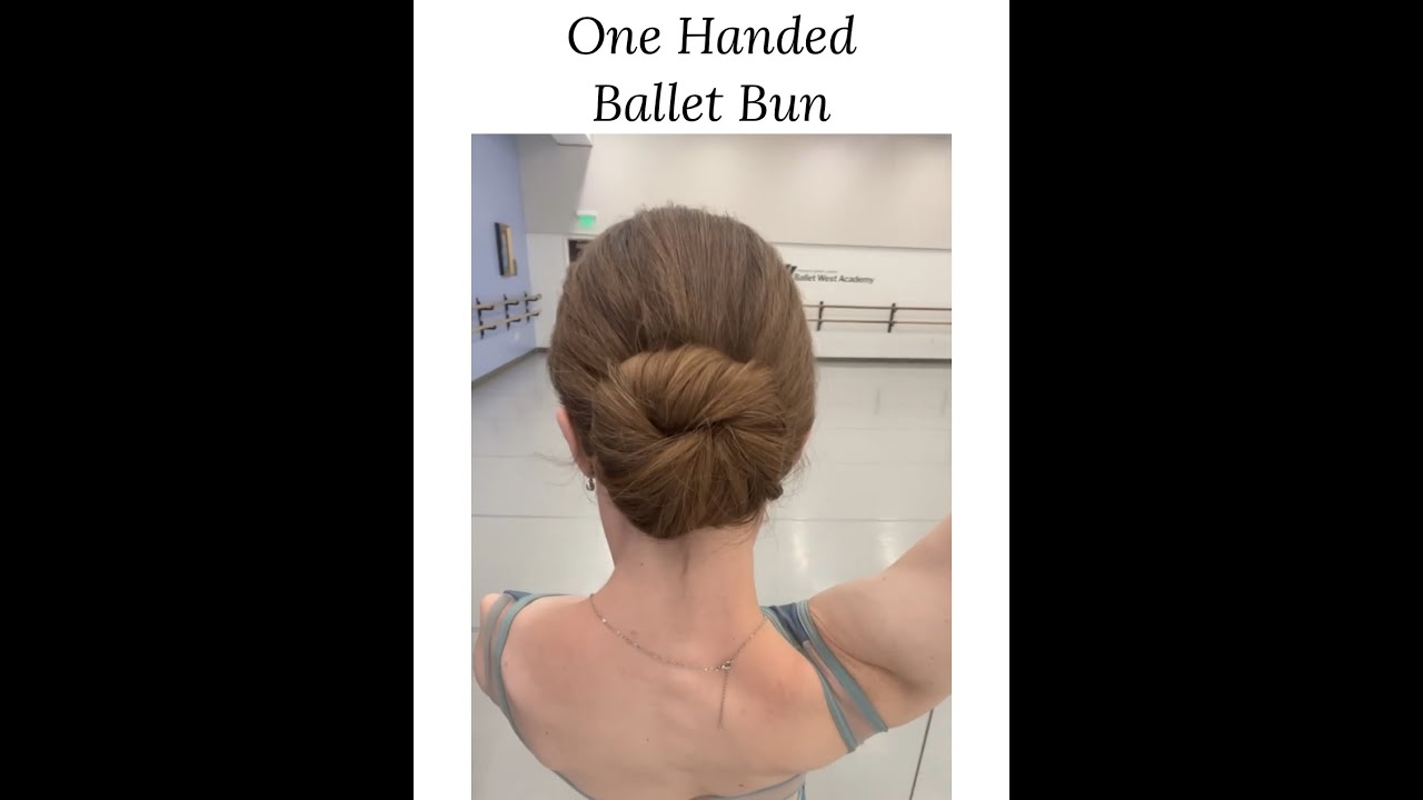 One handed ballet bun! - YouTube