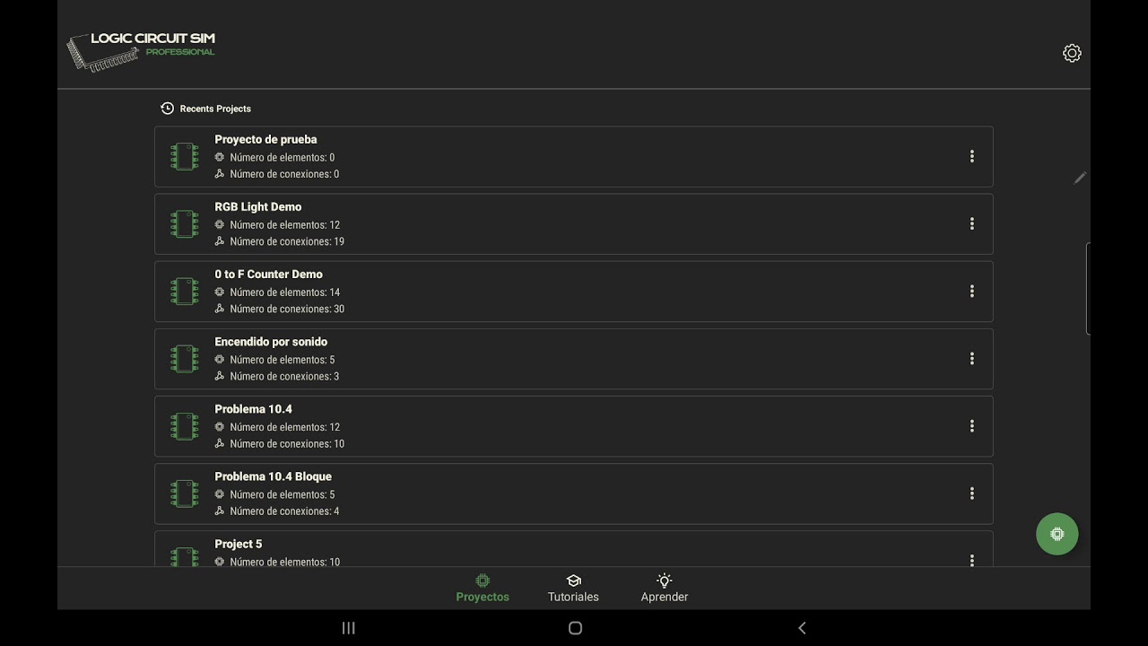 Logic Circuit Simulator Pro (3). Configuración de un proyecto. - YouTube