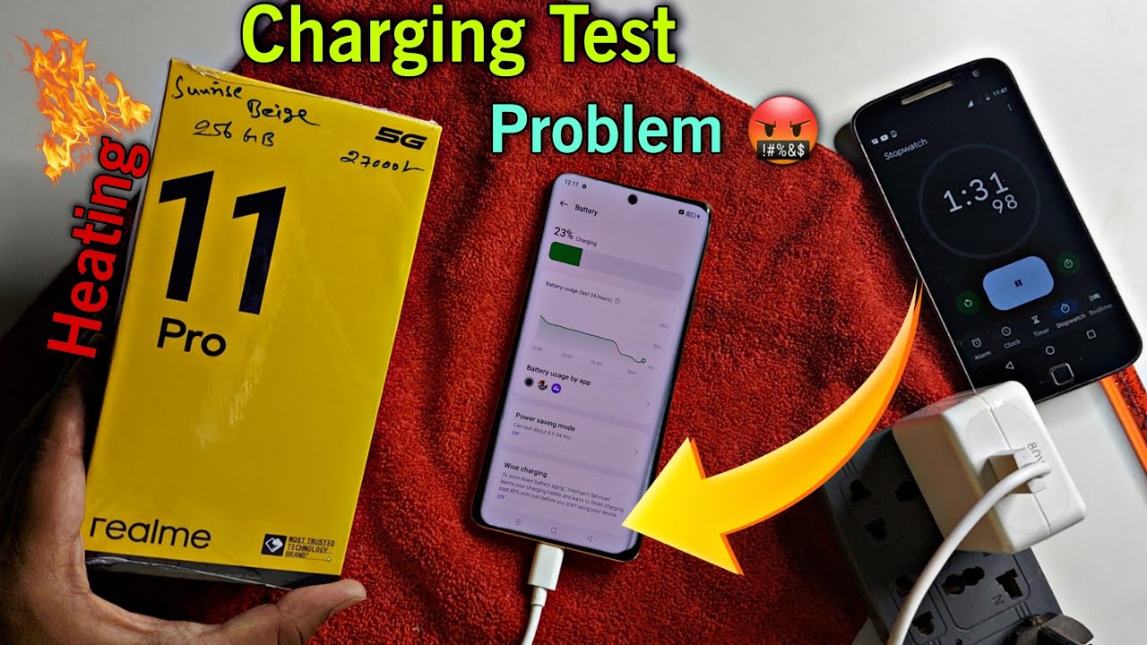 Realme 11 pro charging test 🥵 | realme 11 pro fast charging speed ...