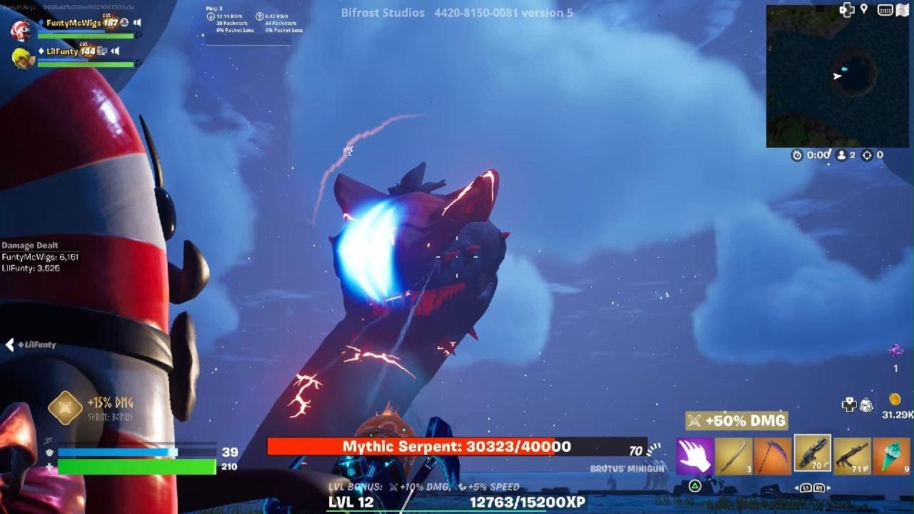 Fortnite Valhalla mythic serpent boss fight! - YouTube