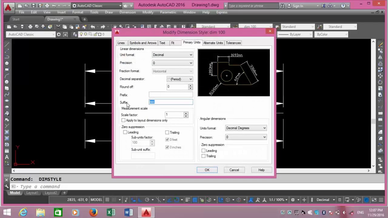 How To Create Dimension Style In Auto CAD 2D 2016 Khmer Youtube Part3 YouTube How To Create Dimension Style In Auto CAD 2D 2016 Khmer Youtube Part3 YouTube