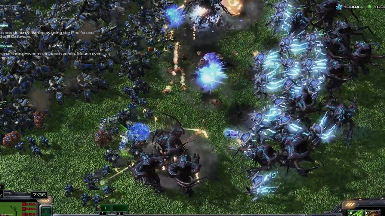STARCRAFT 2 - Terran army VS Hybrid & Zerg % Protoss army (Unit test ...