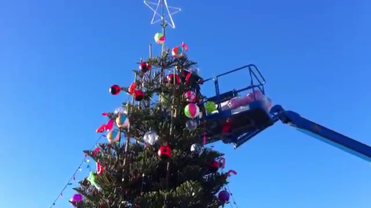OB Christmas Tree Ver.2 - Coastal San Diego Rentals - YouTube