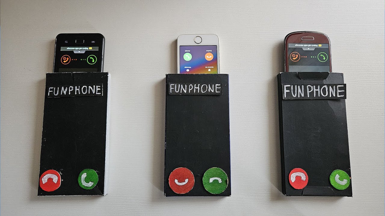 Real phones inside cardboard iPhone 16 Pro max & Samsung Galaxy S25 ...