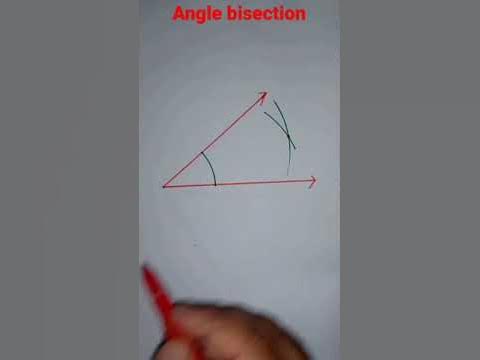 How to bisect an angle with compass ? - YouTube