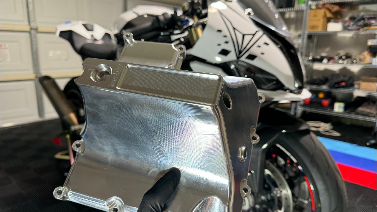 BMW S1000RR/R/XR, M1000RR/R/XR, BT Moto Billet Oil Pan Install - YouTube