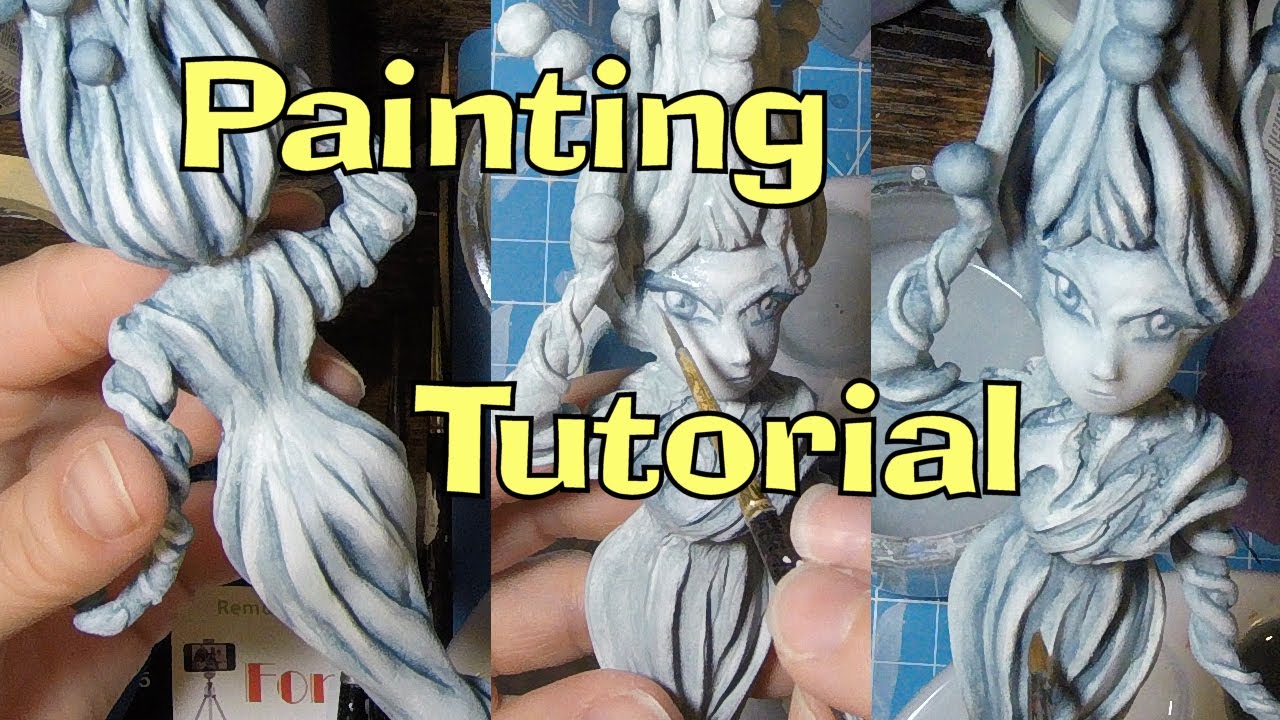 Polymer Clay Aspergillus Sculpture Painting Tutorial | Hand Brushed ...